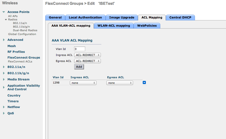 Configuring Cisco Flexconnect Ap To Support Dynamic Vlan Assignment With Ise